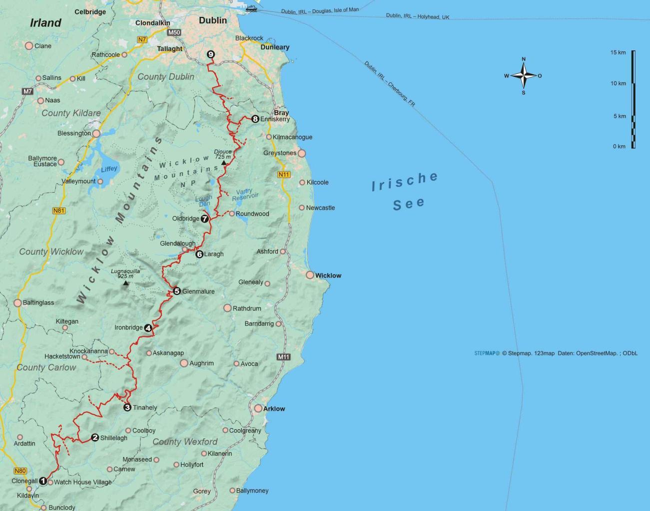 Irland: Wicklow Way | Wanderführer | Fernwanderweg